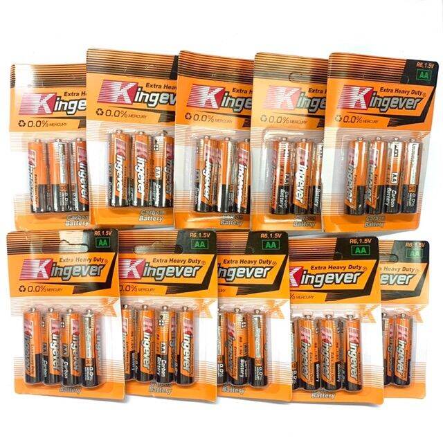 4PCS/pack AA/AAA Kingever Extra Heavy Duty Battery | Lazada PH