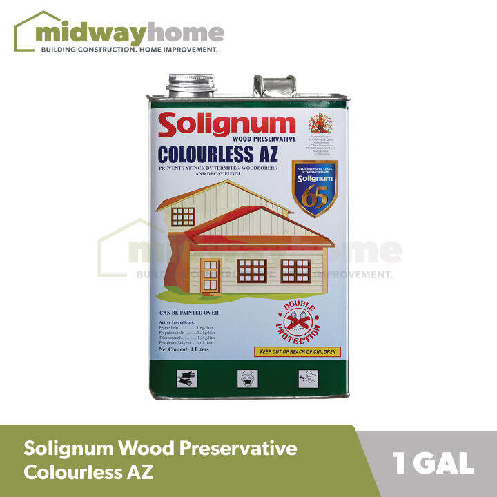 Solignum Wood Preservative Colourless AZ Clear - 1 Gallon | Lazada PH