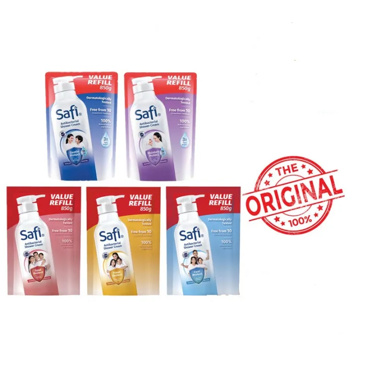 Safi Anti Bacterial Shower Cream Total Protect/ Moisture Protect/ Fresh ...