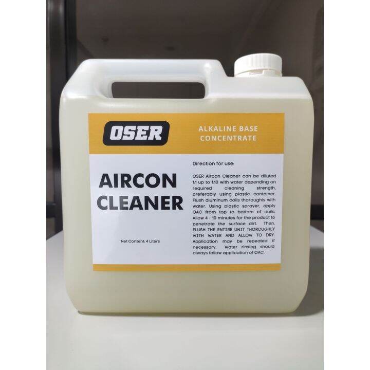 practical 4Liters Aircon Coil Cleaner OSER Fast Acting Concentrated ...