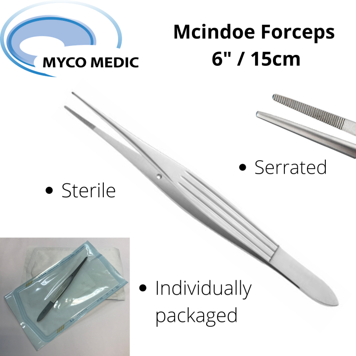 Mcindoe Forceps 15cm / 6" | STERILE OF NORMAL PACKAGING [READY STOCK ...