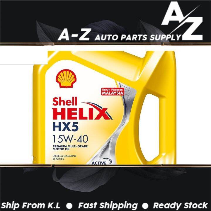 100% ORIGINAL Shell Helix HX5 15W40 4L (Untuk Pasaran Malaysia) Premium ...