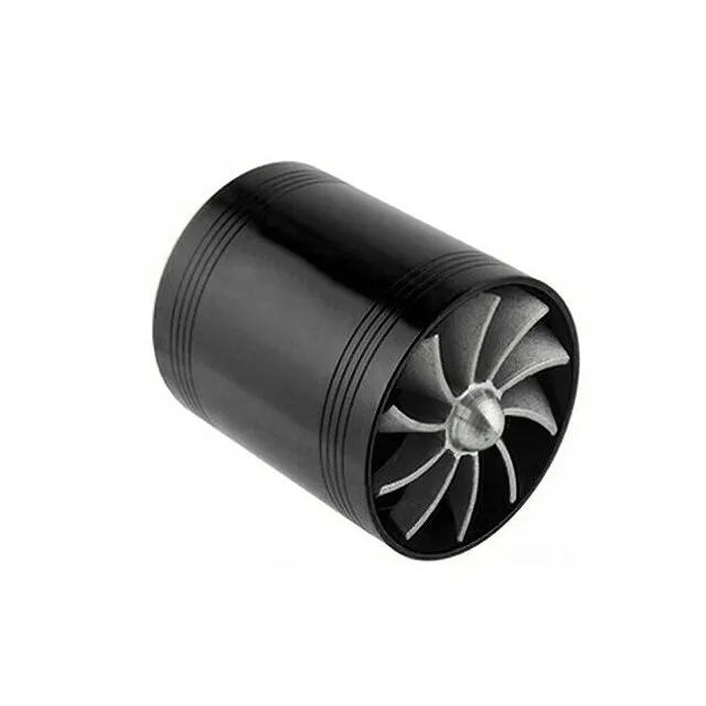 New Car Supercharger Double Blue Engine Enhancer Turbine Turbo Charger ...