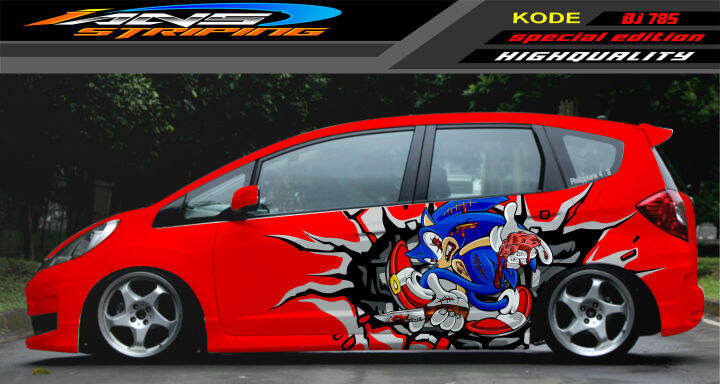 STICKER DECAL MOBIL HONDA JAZZ / STIKER MOBIL BRIO AVANZA YARIS XENIA ...