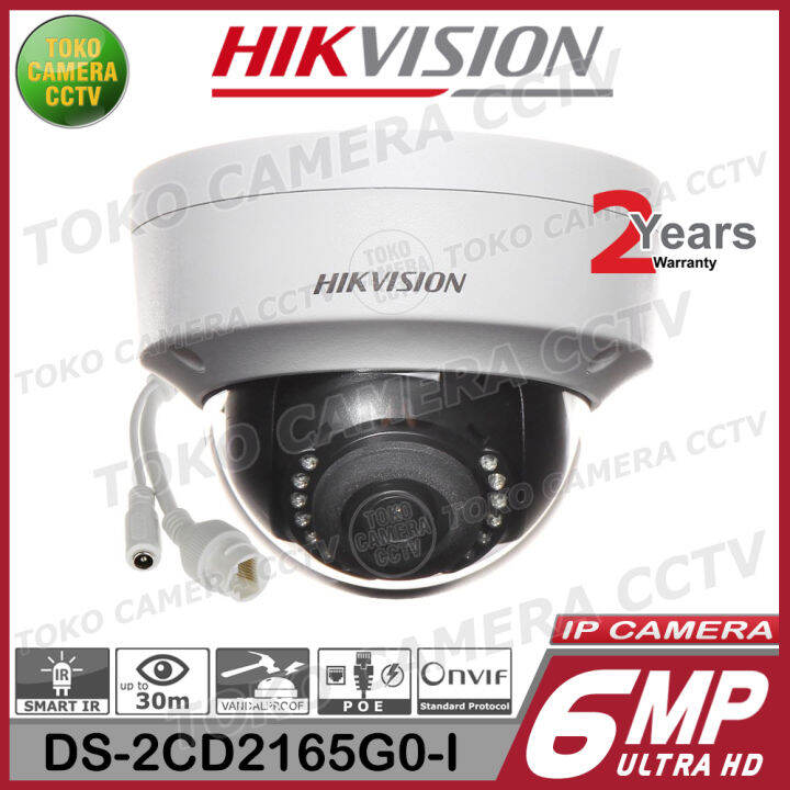 IP CAMERA 6MP HIKVISION DS-2CD2165G0-I DOME | Lazada Indonesia