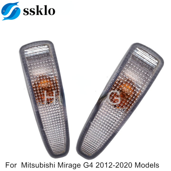 （ssklo）Auto Fender Side Turn Signal Lamp Fender Light For Mitsubishi ...