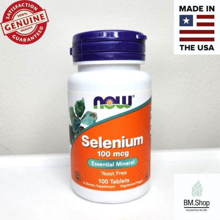 [พร้อมส่ง] NOW Foods, Selenium, 100 mcg, 100 Tablets | Lazada.co.th