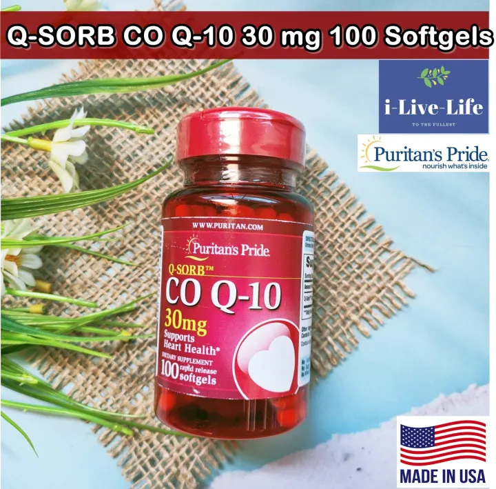 โคคิวเทน Q-SORB CO Q-10 30 mg 100 Softgels - Puritan's Pride #Q10 #คิวเทน #โคคิวเทน #CoQ-10 ...