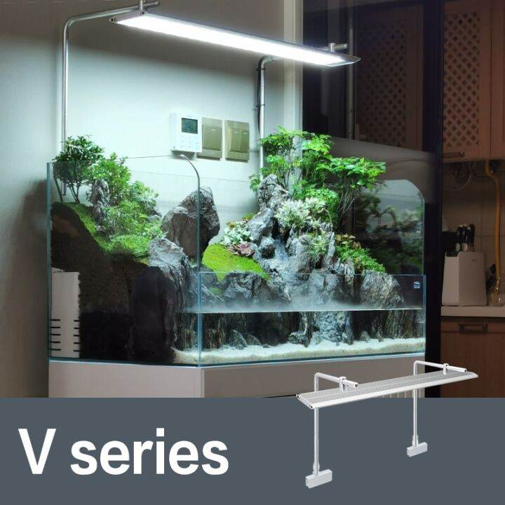 คลิปติดบนชุด V ใน AQUA Light 1200K ไฟอควาเรียมไฟ Led เต็มสเปกตรัมสีขาว ...