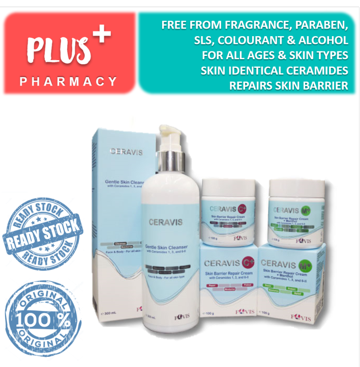 [PLUS+PLUS] Ceravis Skin Barrier Repair C+ M+ Cream & Gentle Skin ...