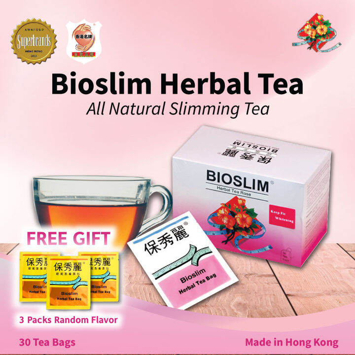 Bioslim Herbal Slimming Tea (30 Teabags) - Rose | Lazada PH