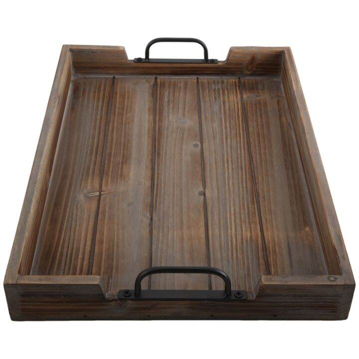 Wood Breakfast Tray Decorative Table Tray Bed Tray Table Tea Tray with ...