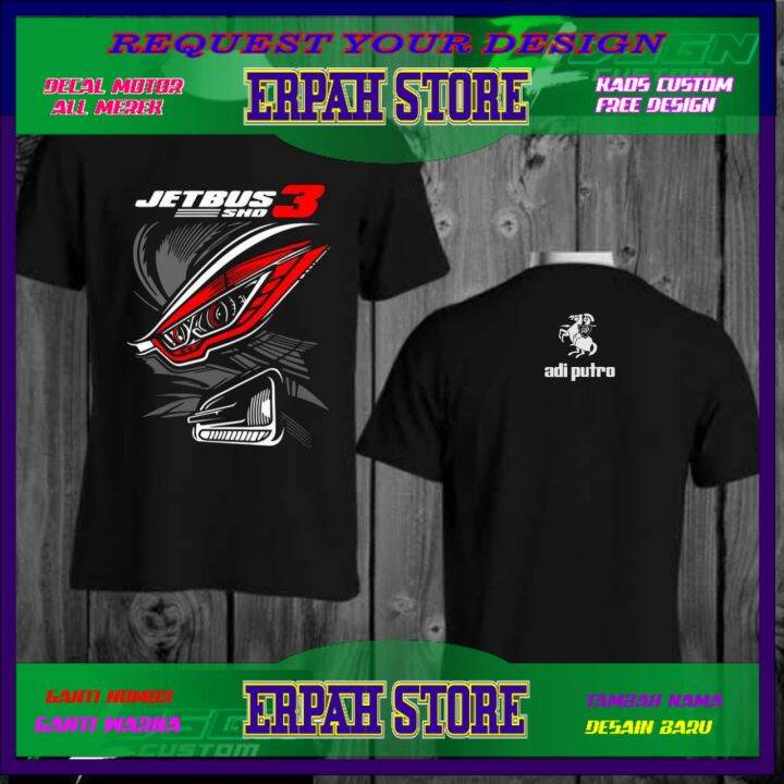ERPAH STORE. Kaos Distro premium BUS MANIA Bisa Custom nama/logo ...