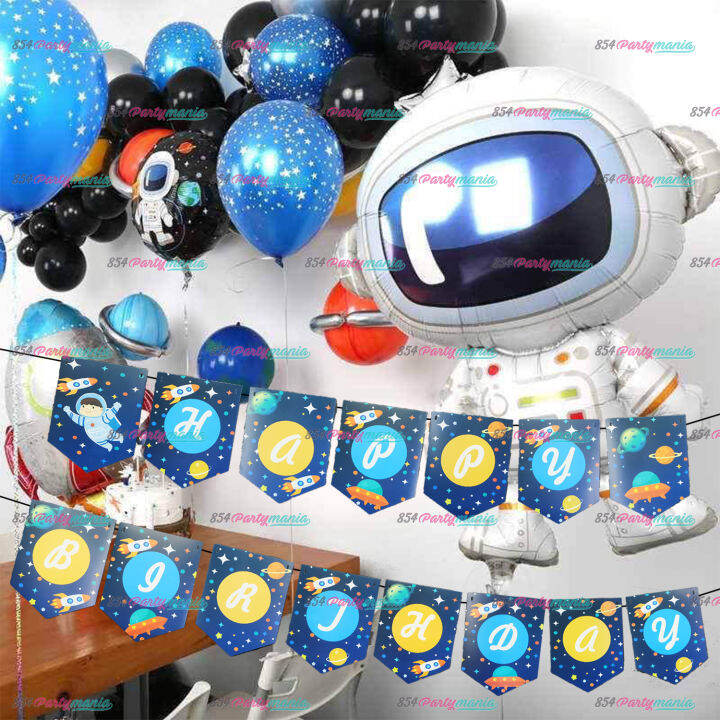 Outer Space Birthday Banner, Outer Space Birthday Party Decorations ...