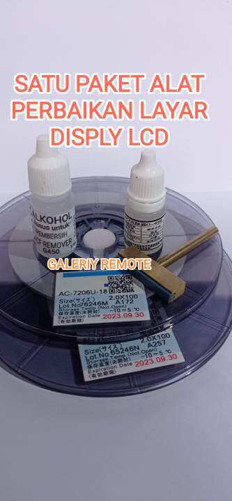 Paket Lem ACF AC 7206 + ACF AC 2056R 35 + MATA SOLDER T + REMOVER G 450 - Untuk Merekatkat COF ...
