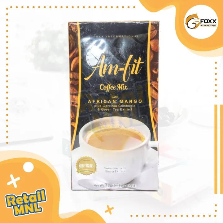 GFOXX AM-Fit Coffee 1 Box with FREE 1 Sachet Am Fit Coffee | Lazada PH