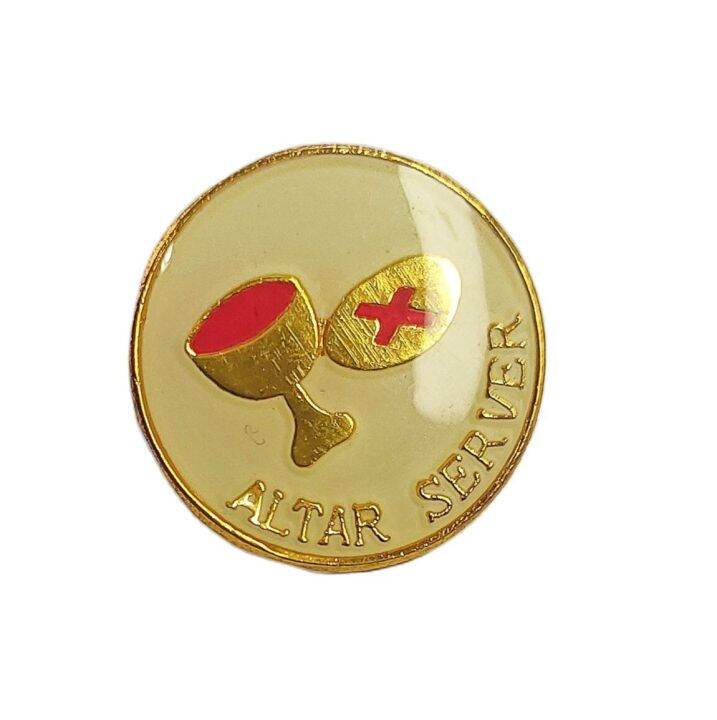 ALTAR SERVER COLLARS PIN Sacramental Pins/ Badges Catholic church pins ...