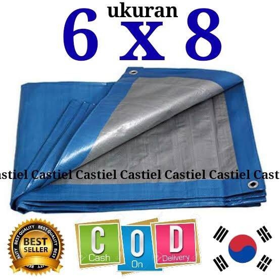 Terpal 6 x 8 ketebalan A3 terpal padi terpal tenda terpal mobil terpal ...