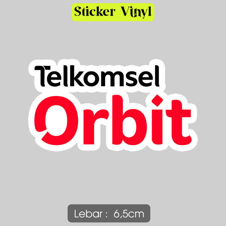 Heishaka Stiker Telkomsel Orbit Sticker LOGO Perusahaan BUMN Vinyl Anti ...