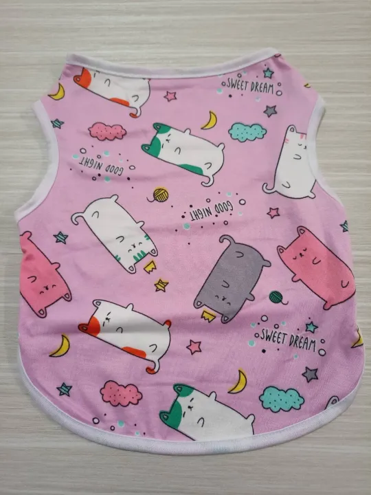 DOG/CAT PINK FEMALE SANDO ( CAT DESIGN) | Lazada PH