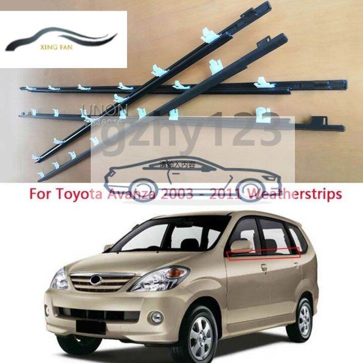 XINFAN （black）For Toyota Avanza 2003 - 2011 Weatherstrip Window Seal ...