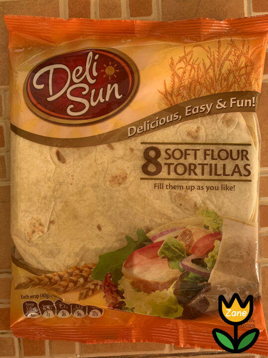 Deli Sun Plain flour Wraps 8 SHEETS // 320G. | Lazada.co.th