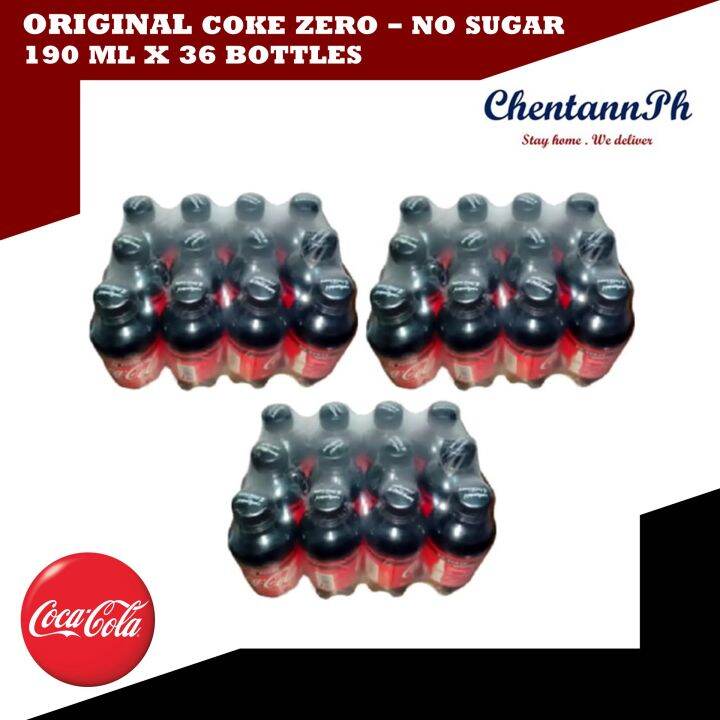 3 CASES - Authentic COCA-COLA ZERO Swakto NO Sugar Softdrinks Beverages ...