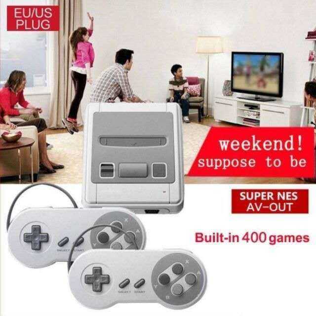 SFC Mini Game Console Machine Dual Battle Family Computer Built-in 400/ ...