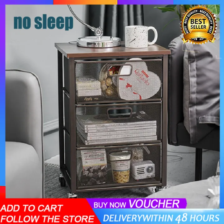 Drawer Type Storage Cabinet Multi Layer Office Desk Under The Document