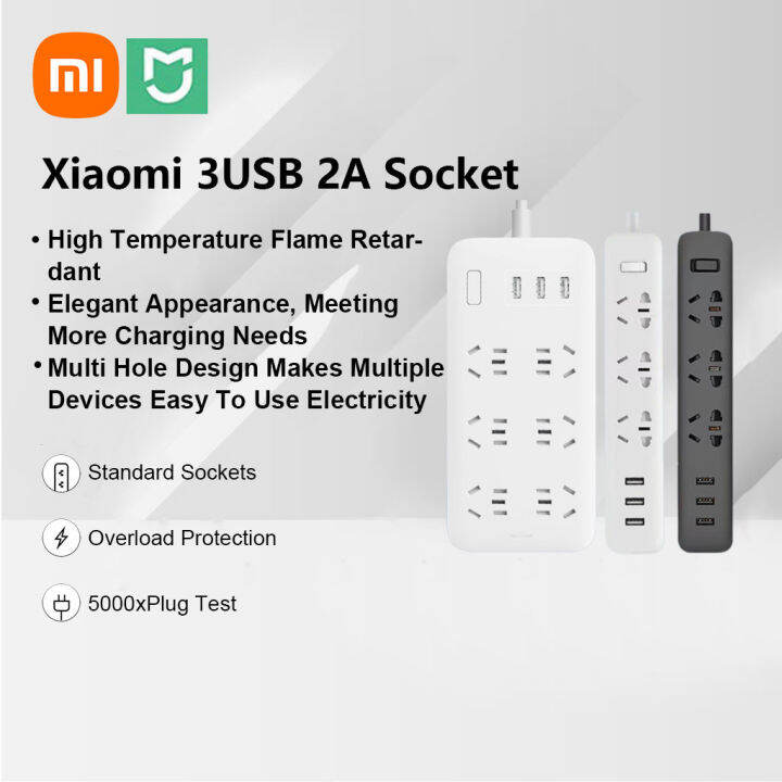Xiaomi Mijia 2A3USB Fast Charge power strip Plug Row Multi-function ...