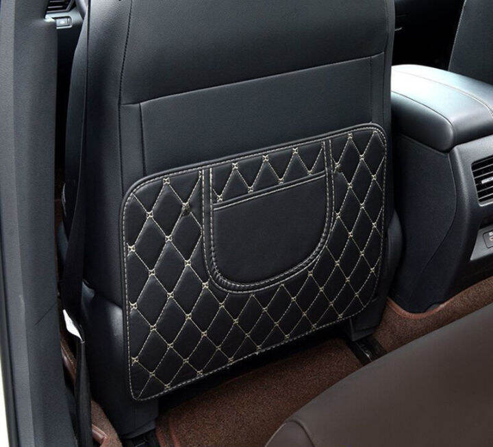high quality Car Seat Back Anti Kick Pad Leather Waterproof Car Seat ...