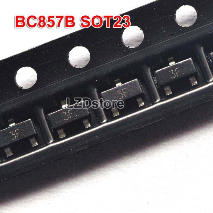 100Pcs BC857B BC857 SOT SMD SOT-23 3F 1A/45V ทรานซิสเตอร์ PNP | Lazada.co.th