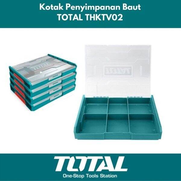 Toolbox Penyimpanan TOTAL THKTV02 Mur Baut Sekrup Tools Organizer ...