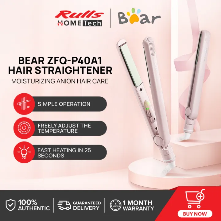Bear ZFQ-P40A1 Hair Straightener | 2 in 1 Hair Straightener and Curler Iron | Lazada PH