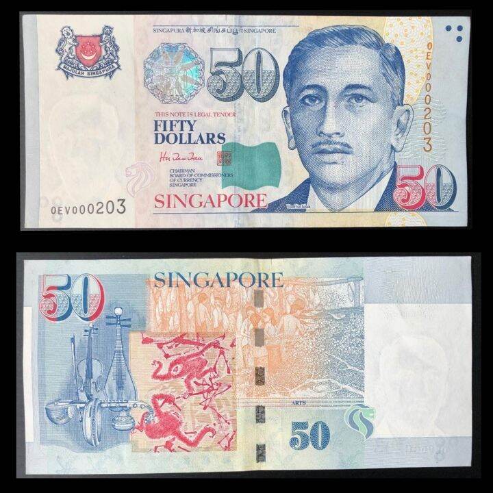 Singapore $50 note Golden Number : OEV000203 定易定升 | Lazada Singapore