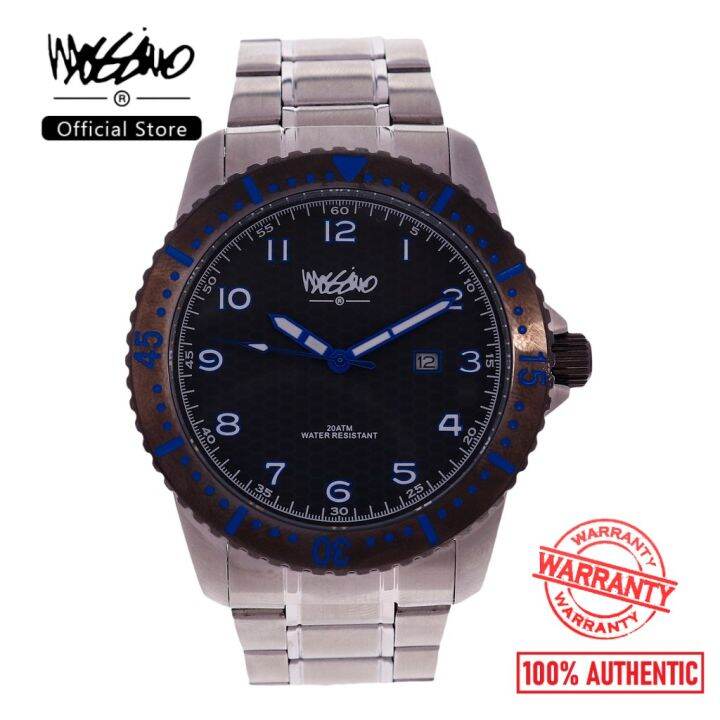 Mossimo Ronald Men Stainless Steel Analog Watch MS-1918G-BLU | Lazada PH