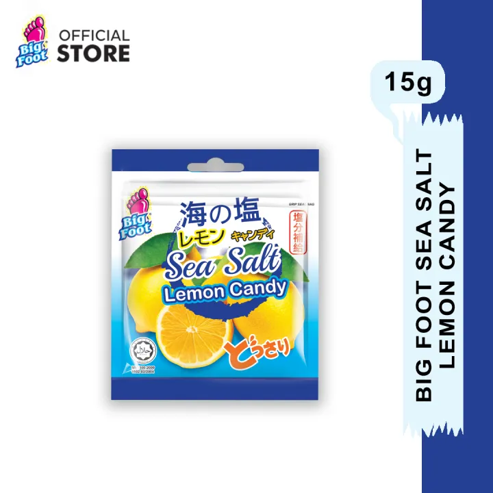 BIG FOOT SEA SALT LEMON CANDY 15g | Lazada