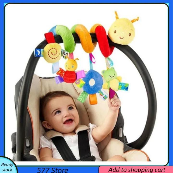Infant Baby Worm Crib Bed Around Rattle Bell Cartoon Insect Stroller ...