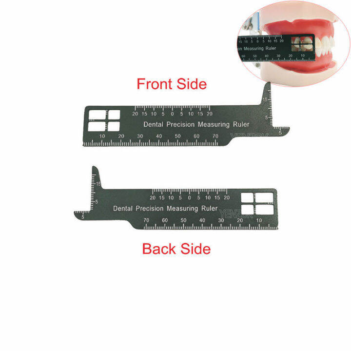 1Pc Dental Precision Measuring Ruler Aluminium Alloy Photography Rulers ...