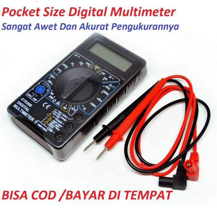 BISA COD Pocket Size Digital Multimeter AC/DC Voltage Tester Alat ...