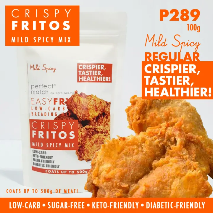 PerfectMatch Keto Easy Fry Low-Carb Breading Mix Mild Spicy 100g ...