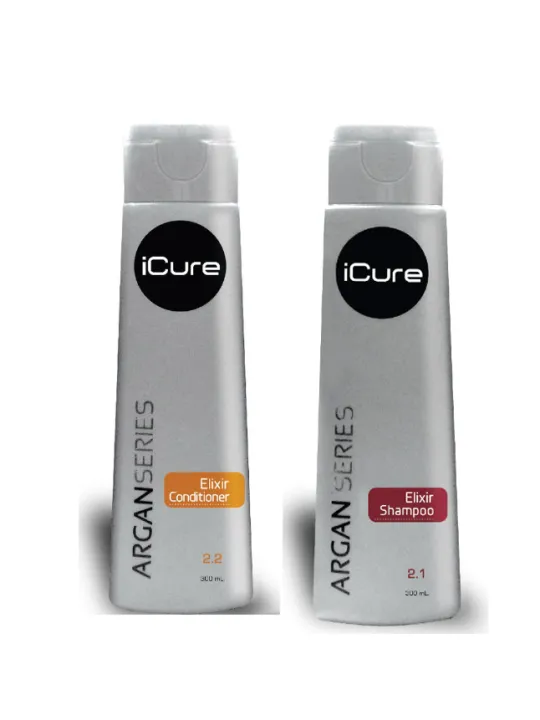 iCure Argan Elixir Shampoo & Conditioner 300ml | Lazada PH