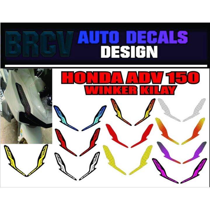 ♚Honda ADV 150 Winker Kilay Tint (With Freebies) Customized☁ | Lazada PH