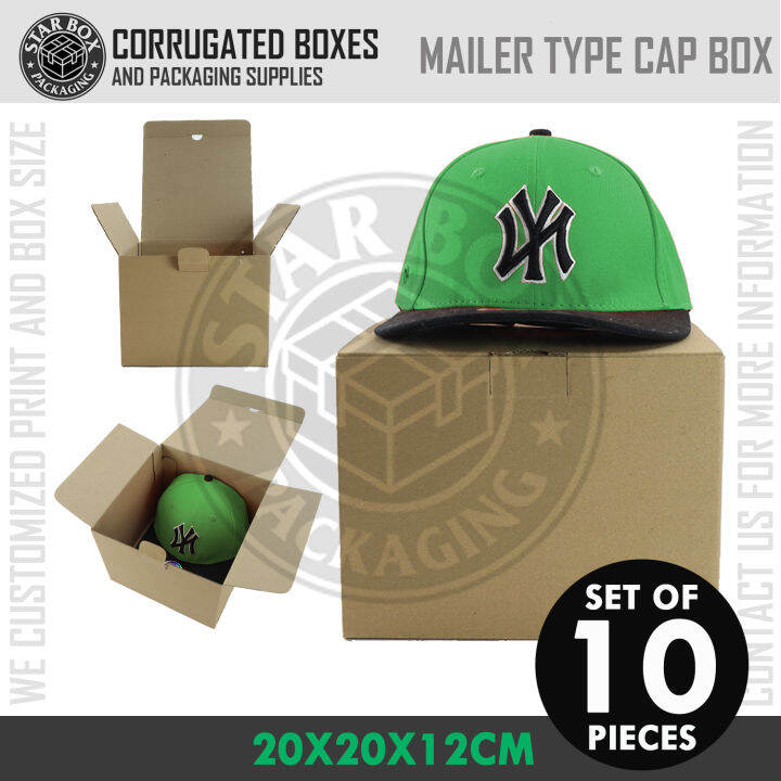 Starbox Mailer Type Corrugated Box Hat Cap Shipping Box Cap Protection ...