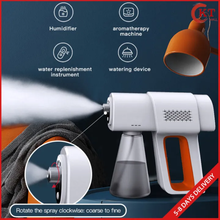 [KTmall] เครื่องพ่นฆ่าเชื้อแบบพกพามือถือไร้สาย,เครื่องทำความชื้นฟอกอากาศพร้อมขวด380มล. | Lazada ...