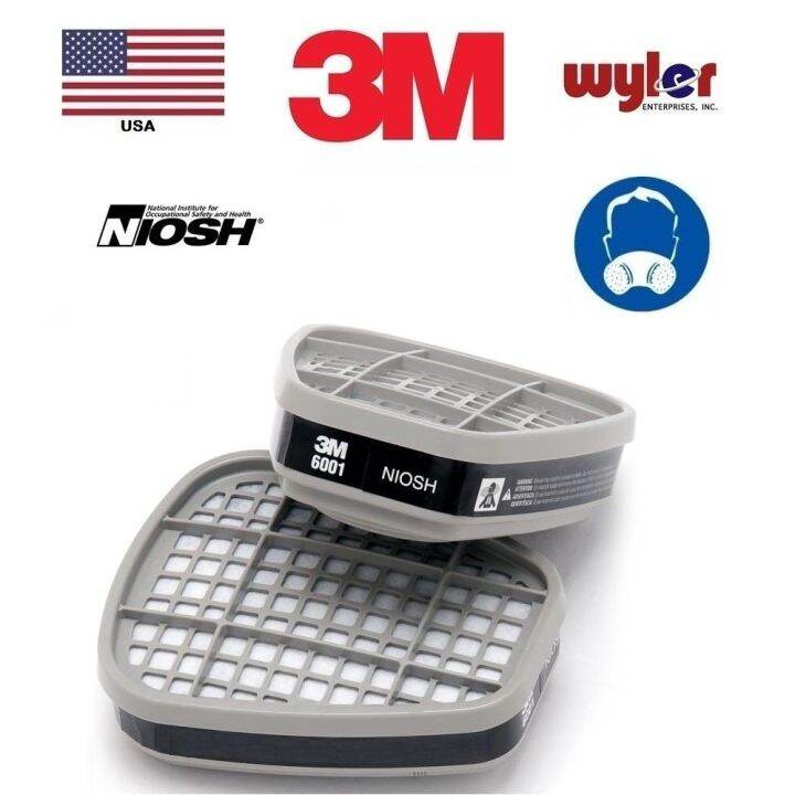 3M 6001 Organic Vapor Cartridge Refill for 3M 6200 7502 6800 3M ...