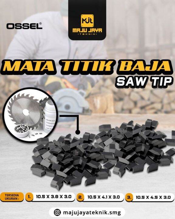 Mata Titik Baja 4,5mm Saw Tip 4,5mm Tip Saw 4,5mm Gigi Mata Gergaji ...