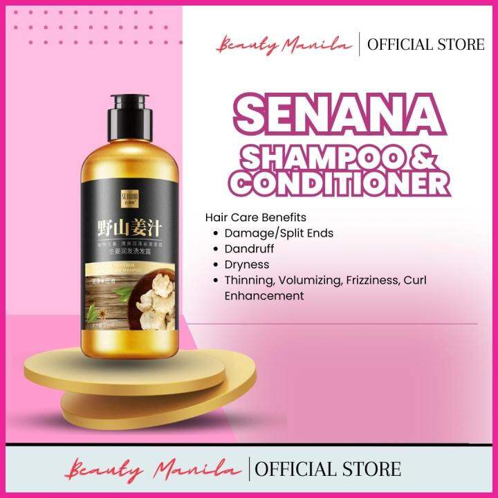 ORIGINAL SENANA Ginger Hair Loss Shampoo/Conditioner Growth Pure Ginger ...