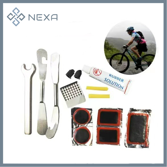 NEXA Professional Bike Wheel Tire Repair Tool Kit Bicycle Patch Kit ...