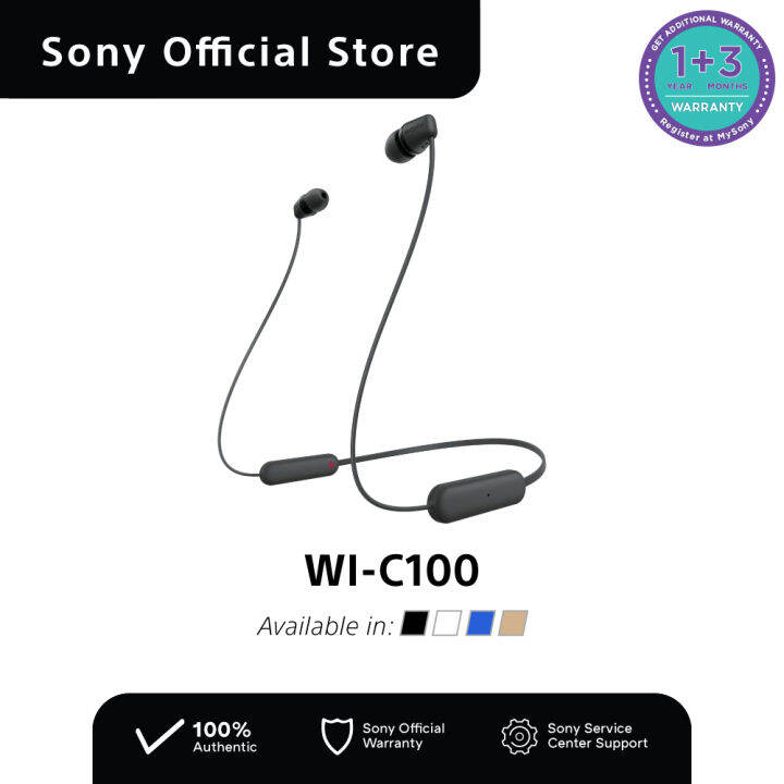 Sony WI-C100 / WI C100 Wireless In Ear Bluetooth Earphones | Lazada PH